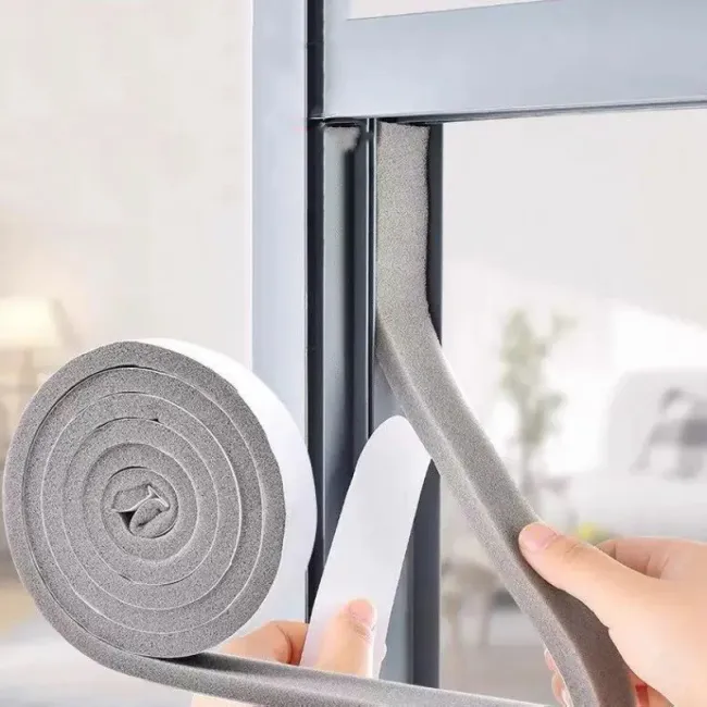 Single Sided Adhesive EVA Foam Sponge Sealing Strip Tape Self-Automatic Shockproof Door Window Seal Rubber EPDM Silicon PU Foam EVA Seal