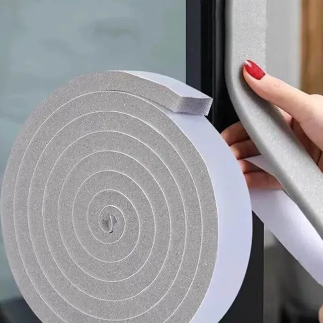 Single Sided Adhesive EVA Foam Sponge Sealing Strip Tape Self-Automatic Shockproof Door Window Seal Rubber EPDM Silicon PU Foam EVA Seal