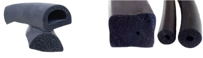 Rectangle Shape Rubber EVA Foam Sponge Tape Profile Seals Cord Seal Strip