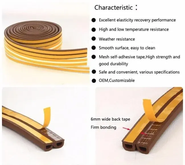 Self-Adhesive EPDM Foam Rubber for Door and Window Sealing EVA Foam Sponge Tape