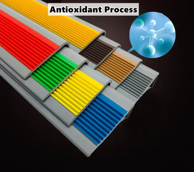 Anti-Collision Step Edge Trim Strips Stair Nosing Rubber Stair Tread Edge Protector Corner Bumpers