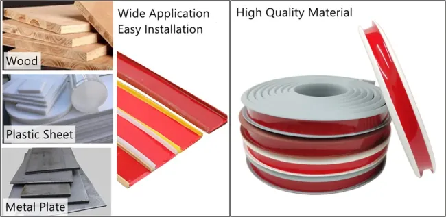 TPE PVC U Shape Furniture Edge Banding Trim Sealing Strip Tape for Cabinet Desk Protector