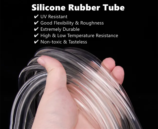 Silicone Tubing High-Temperature Pure Silicone Hose Tube Clear Pipe for Home Brewing Air and Liquid Transfer