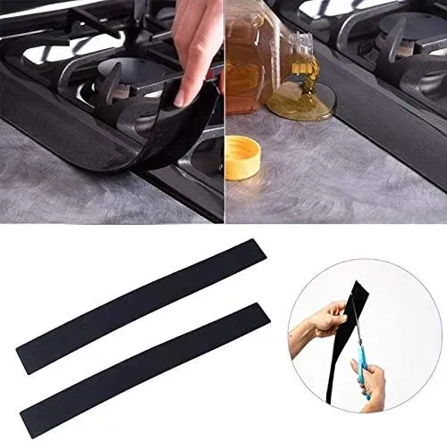 Easy Install and Clean Kitchen Stove Counter Silicone Gap Cover Heat Resistant Gap Filler with Moulding Processing Service