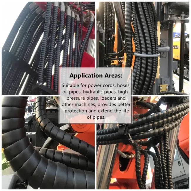 Spiral Cable Wire Wrap Management Protector Sleeve Computer Electrical Wire Organizer Sleeves Spiral Guard Hydraulic Hose