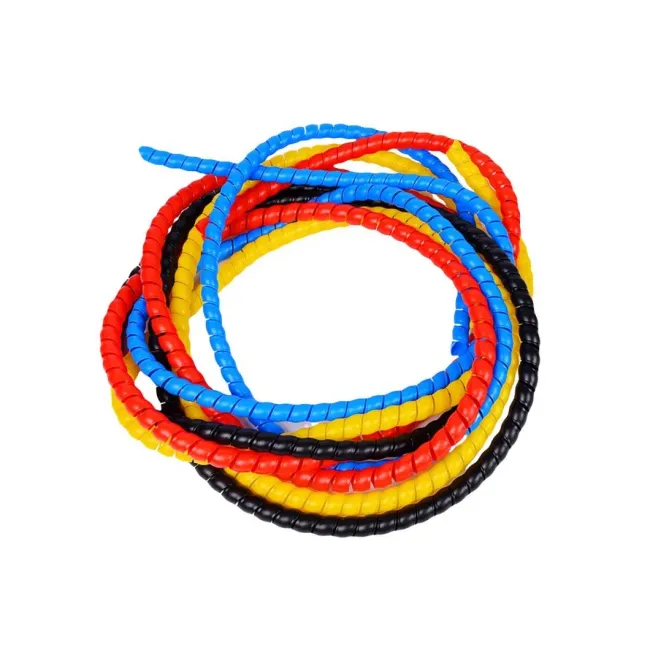 Colorful Plastic Protection Spiral Sleeve for Hose Guard Wrap / Hose Guard / Cablepiral Wrap