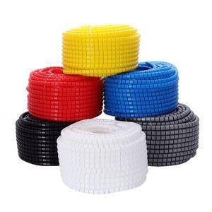China Spiral Guard Hydraulic Hose Cable Sleeve Organizer Coiled Tube Management Sleeve for Home Office for sale