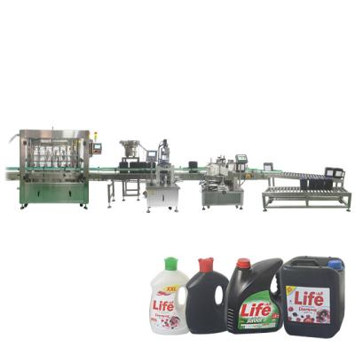 Cina Macchina di tenuta di bottiglie di plastica da 10 litri per 750 secchi all' ora 5 ugelli di riempimento e etichettatura in vendita