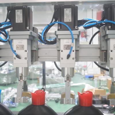 Cina 6000 bottiglie all'ora Lavatrice di piatti Linea di imbottigliamento del detersivo liquido con 10 teste di tappo in vendita