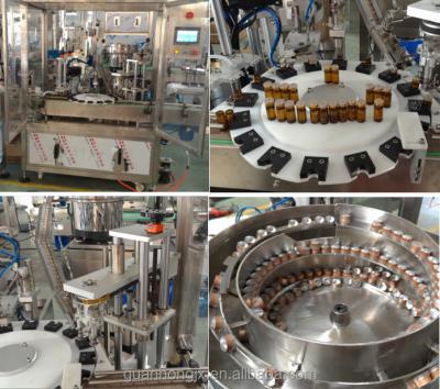 Cina 220V/380V 50HZ Voltaggio velocità piena automatico Ampola di vetro bottiglia di riempimento di tappo macchina in vendita