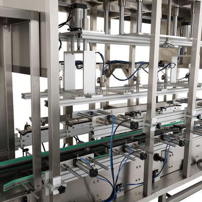 China Hoog vermogen 5-kop gewicht vulmachine met vulcapaciteit van 10-50 kg/vat Te koop