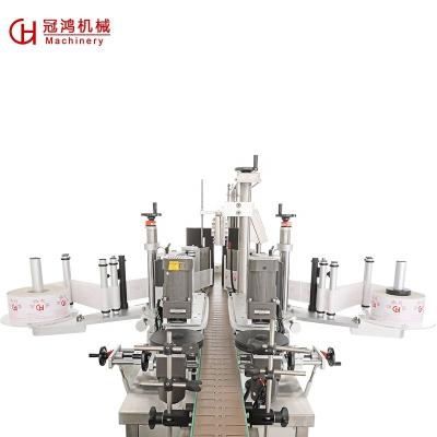 Chine Matériau d'emballage en plastique Machine d'étiquetage à double face pour bouteilles carrées à Direct à vendre