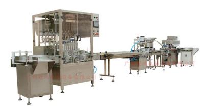 China Máquina elétrica de enchimento de garrafas de perfumes, tampa e rotulagem para produção automática à venda