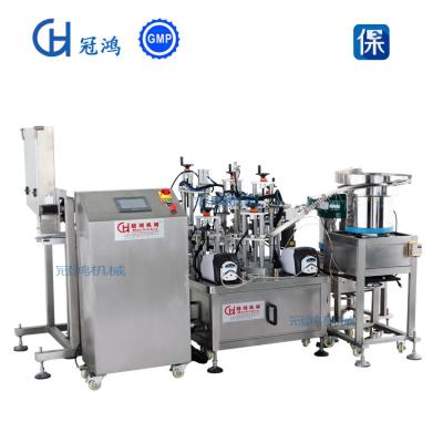 China Máquina elétrica de enchimento de garrafas de perfumes, tampa e rotulagem para produção automática à venda