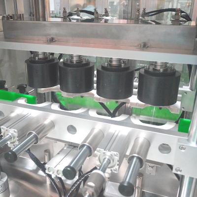 Cina Macchine per riempire e coprire bottiglie di imballaggi metallici con controllo video in uscita in vendita
