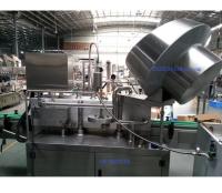 China Video Inspection Provided Automatic Steam Type Vacuum Capping Machine for Glass Bottles for sale