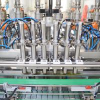 China 4 Nozzles Chilli Sauce Filling Capping Labeling Machine 2400BPH for sale