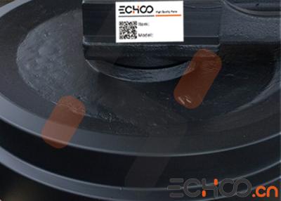 China Steel Komatsu PC1250 Excavator Idler Wheel Construction Machinery Parts Black for sale