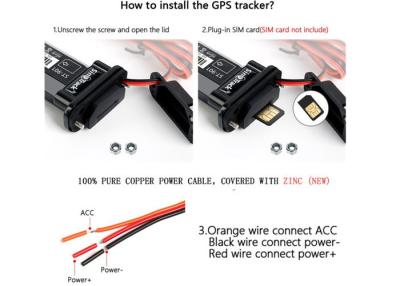 中国 140mAh 4G GPSの追跡者95VDC GPRS GSM実時間ACCの点火 販売のため