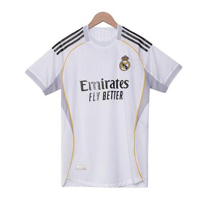 China Short Sleeve 2025-2026 Real Madrid Home Jersey Breathable Stretchable for sale