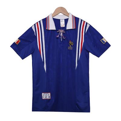 China France 1996 Retro Home Football Jersey Classic Reappears to Pay Tribute to Legendary Years for sale