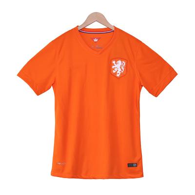 China Netherlands 2014 home retro football jersey lightweight design for ultimate comfort for sale
