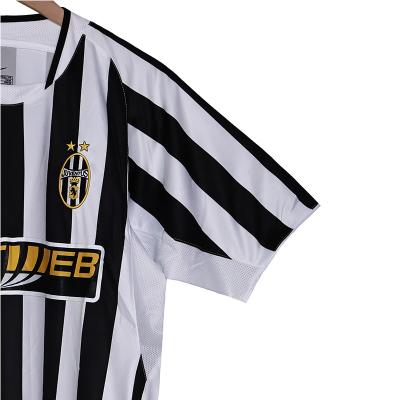 Cina Juventus 2003 Casa Retro Magliette da calcio personalizzate Piero Era Zebra Simbolizza la Fede in vendita