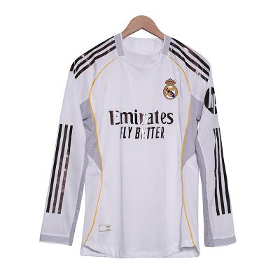 China Real Madrid 2025-2026 Season Player Version Long Sleeved Home Football Player Jerseys Glorious Heritage for sale