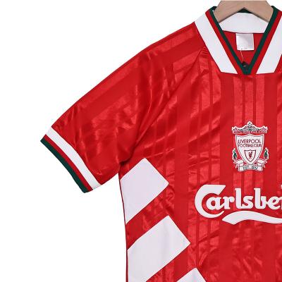 Cina Liverpool 1993 Retro Home Magliette di calcio personalizzate Tornate in classico rosso e bianco in vendita