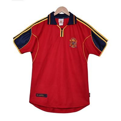 China Spain 2000 Retro Home Fan Edition Jersey Pays Tribute to the Golden Age of Matadors for sale