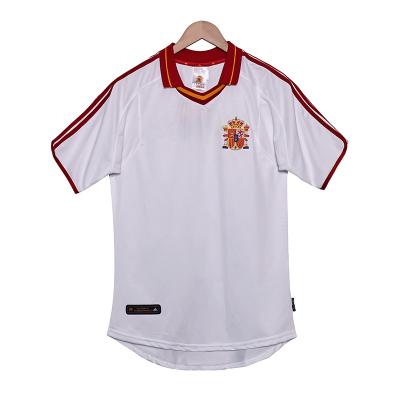 China Spain 2000 Retro Away Fan Football Jersey Collection Level Craft Replica for sale