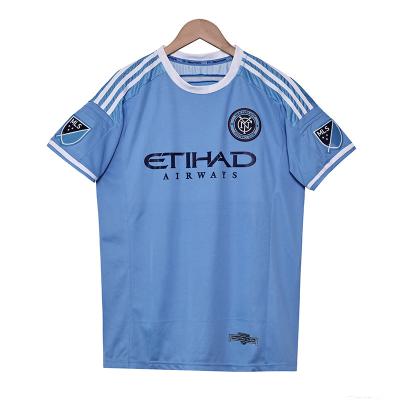 China New York City 2015 Retro Home Football Fan Jerseys Classic Blue And Orange Pays Tribute To Major League Soccer for sale
