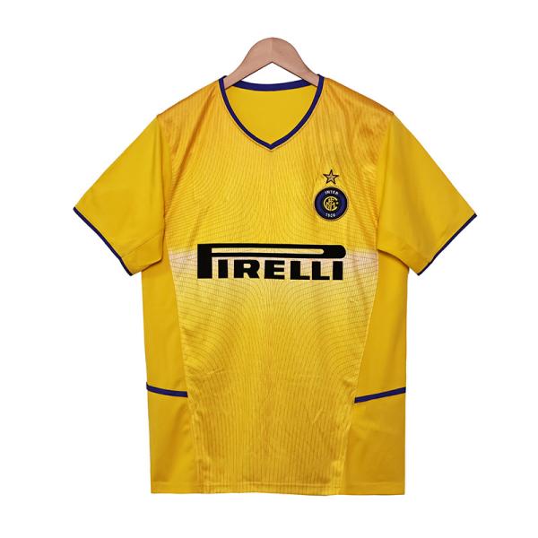 Quality Second Away Inter Milan Retro Jersey 2002-2003 Season Customization for sale