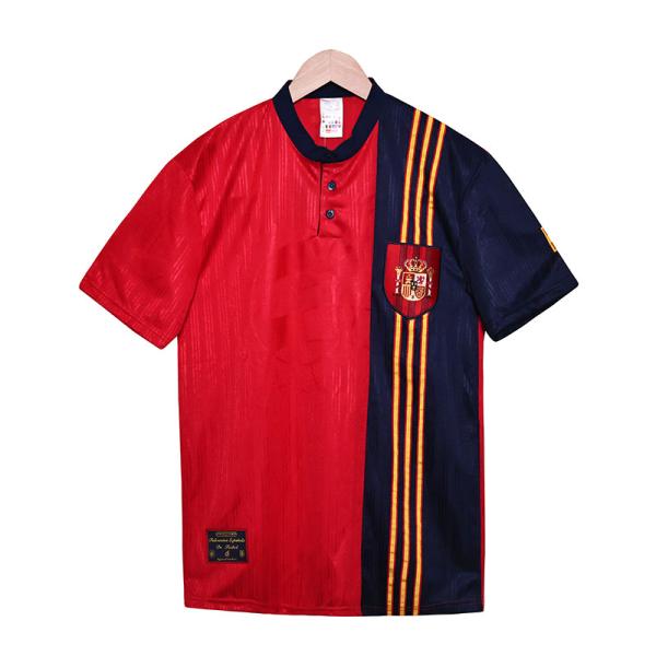 Quality Classic Replica Spain 1996 Home Retro Football Jersey Custom One Stop Service for sale