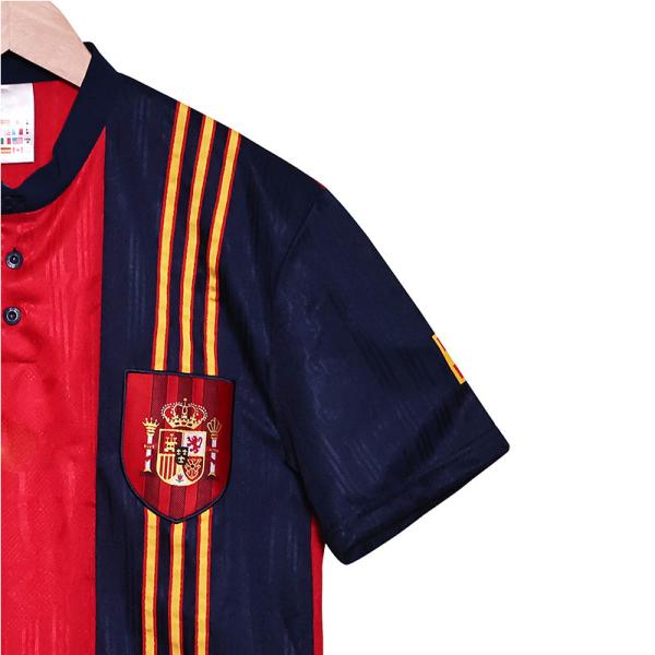 Quality Classic Replica Spain 1996 Home Retro Football Jersey Custom One Stop Service for sale
