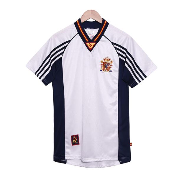 Quality Classic Replica Spain 1998 Away Retro Football Jersey Stretchable for sale