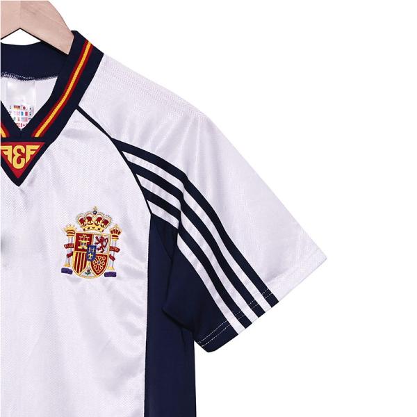 Quality Classic Replica Spain 1998 Away Retro Football Jersey Stretchable for sale