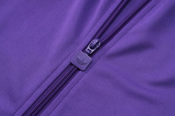 Quality Real Madrid Purple Long Sleeved Football Training Suit Team Style Support for sale