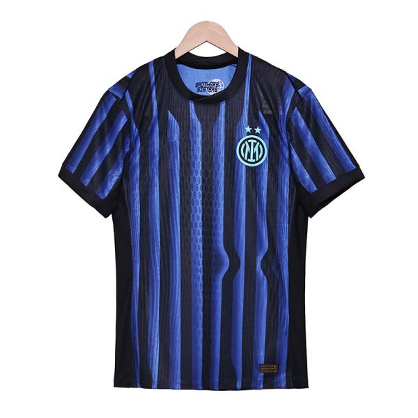 Quality Inter Milan 2025-2026 Season Home Football Player Jerseys Team Customization Stretchable for sale