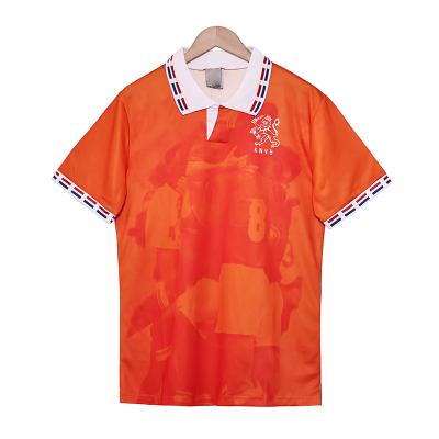 China Netherlands Retro 1996 European Cup Home Jersey High Restoration Support Batch Customization for sale