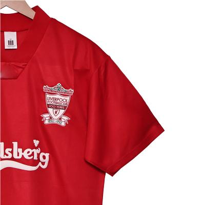 Cina Liverpool 92-93 Stagione Home Retro Football Magliette Alta Restaurazione Design in vendita