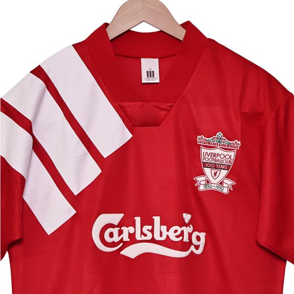 Quality Liverpool 92-93 Season Home Retro Football Jerseys High Restoration Design for sale