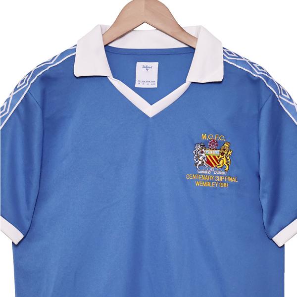 Quality Manchester City Home Retro Football Jerseys 1981-1982 Season Team Personalized for sale