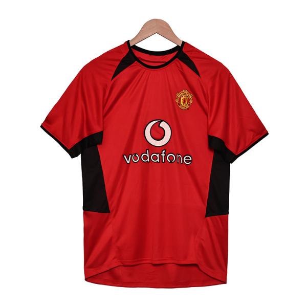 Quality Home Retro Football Jerseys Customized Breathable for Manchester United 2002-2004 for sale