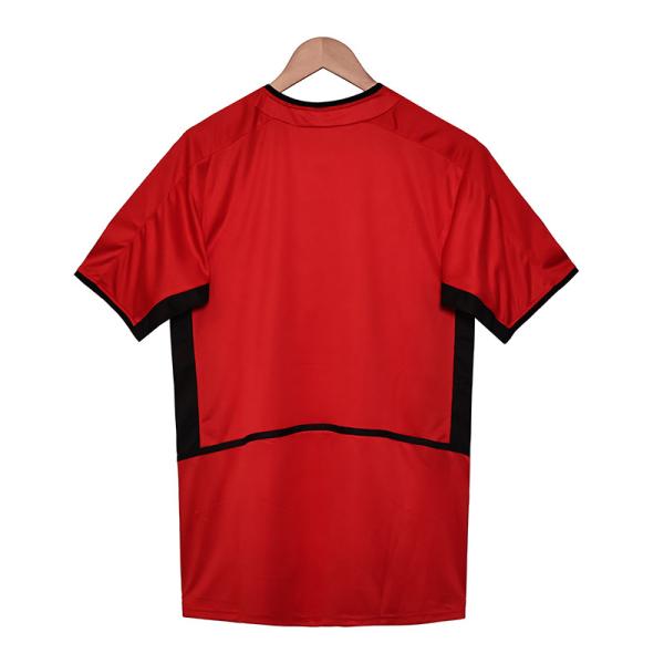 Quality Home Retro Football Jerseys Customized Breathable for Manchester United 2002 for sale