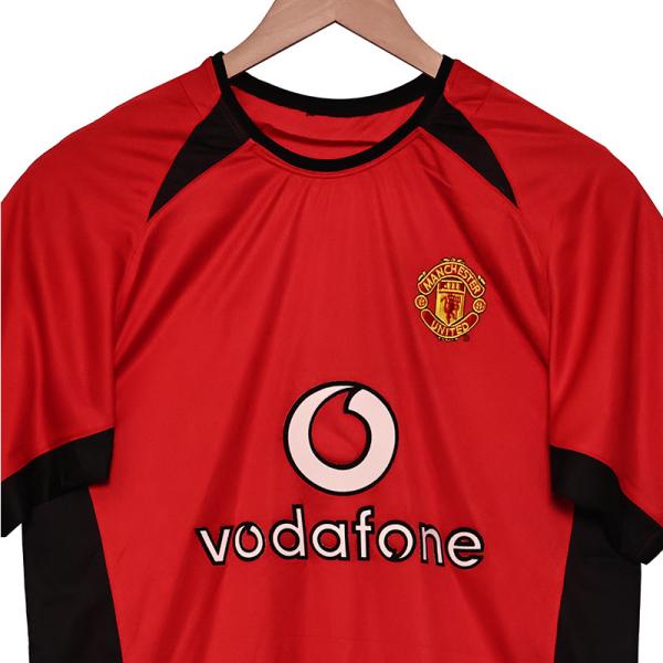 Quality Home Retro Football Jerseys Customized Breathable for Manchester United 2002 for sale