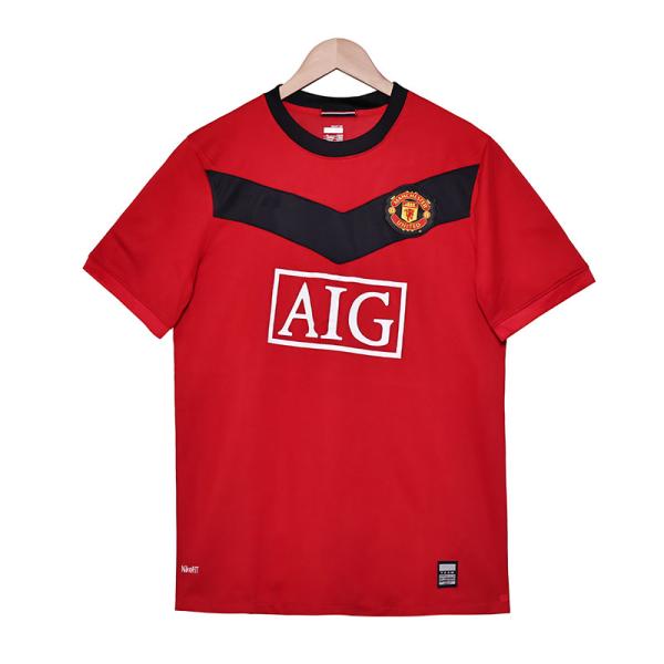 Quality Polyester Home Retro Football Jerseys Replica for Manchester United 2009-2010 Season for sale