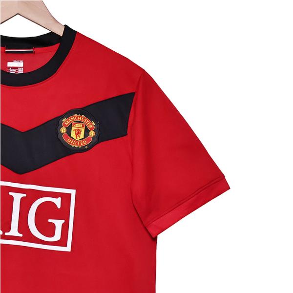 Quality Polyester Home Retro Football Jerseys Replica for Manchester United 2009-2010 for sale