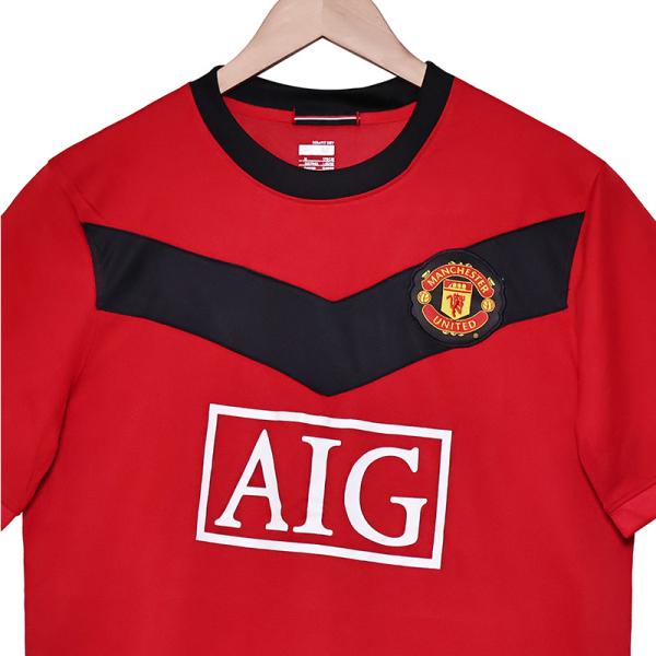 Quality Polyester Home Retro Football Jerseys Replica for Manchester United 2009-2010 for sale