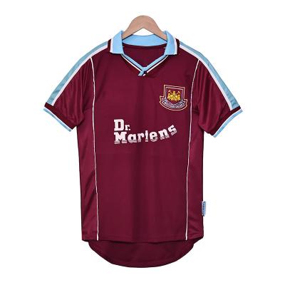China Customization Home Retro Football Jerseys for West Ham United Retro 1999-2001 for sale
